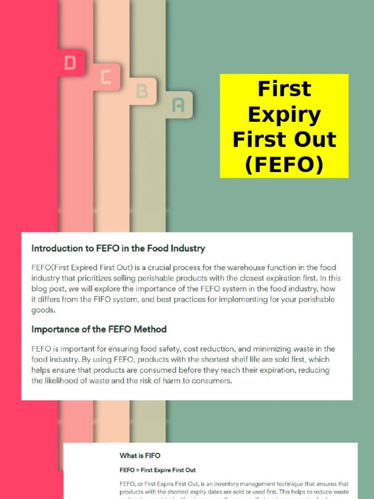 Fifo Vs Fefo | PDF