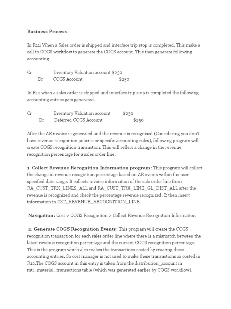 COGS | PDF | Revenue | Software