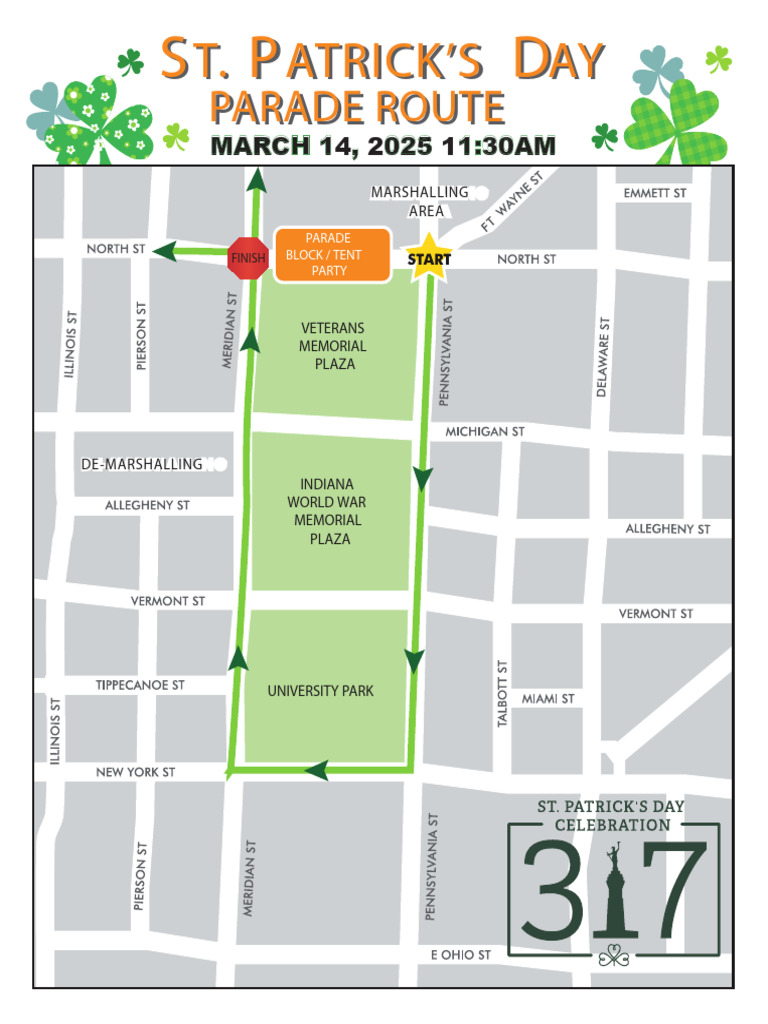 ST Patricks Parade Route 2025 | PDF