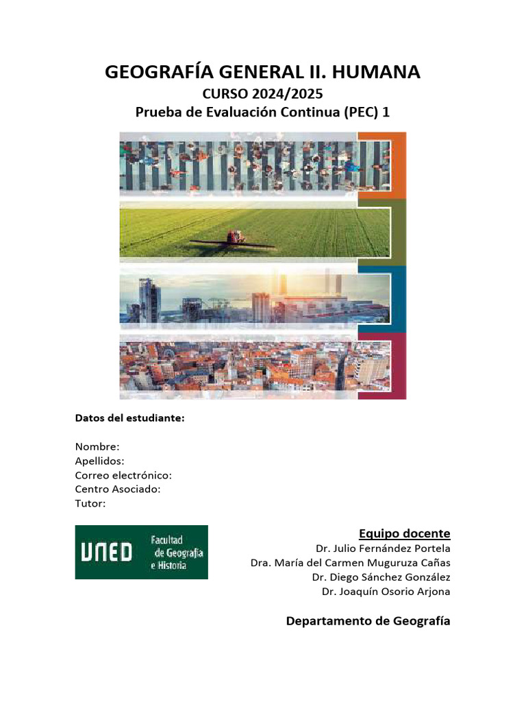 PEC 1 2024 - 2025 - Compressed - Compressed | PDF | Geografía