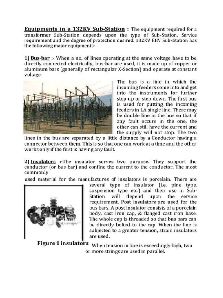 Training Report Substation | PDF