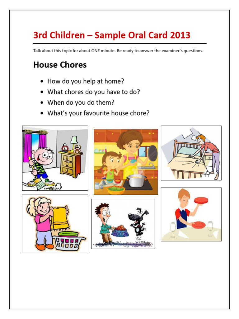 Sample Oral Card Topics for Kids | PDF