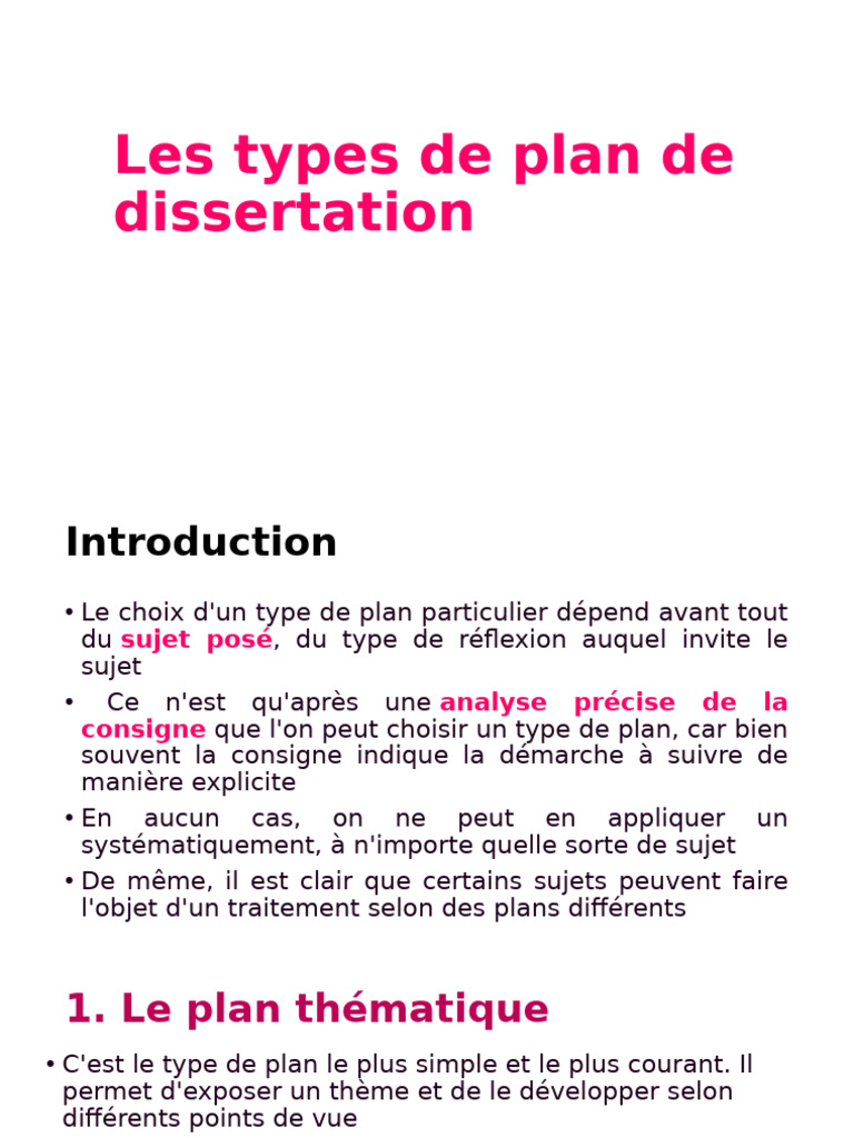 Les Types de Plan de Dissertation | PDF | Dialectique