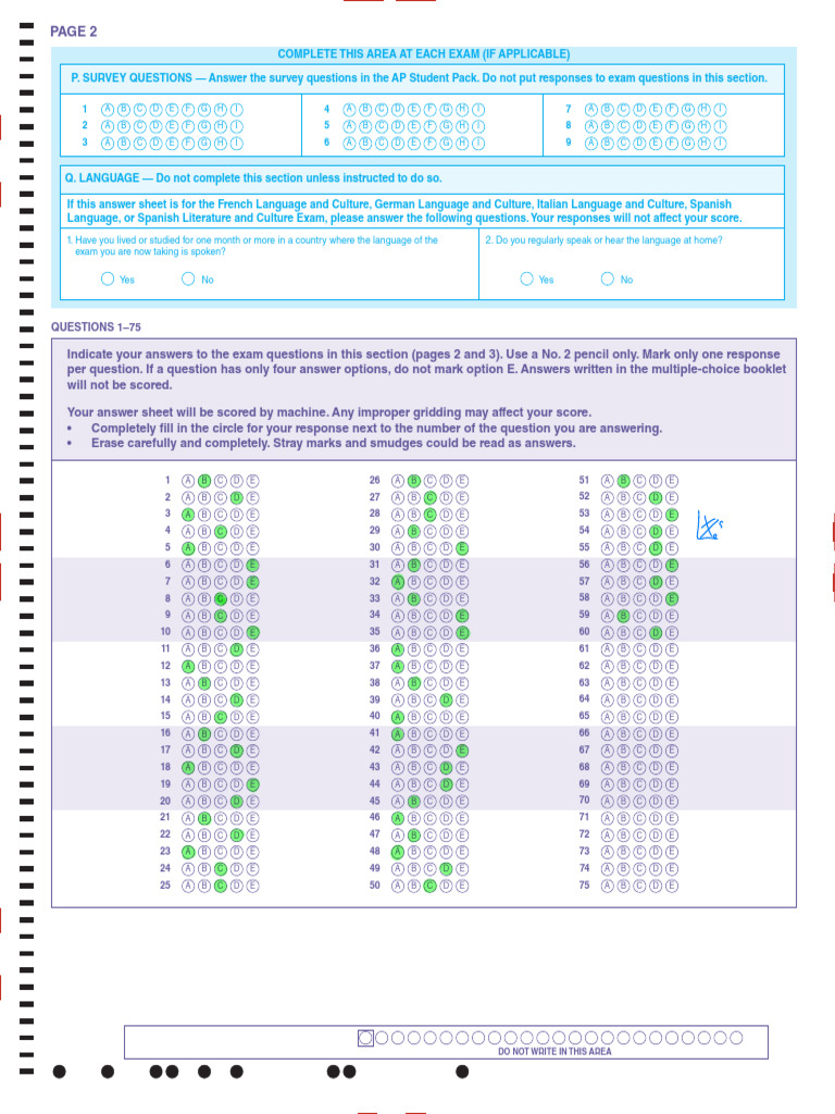 Answer Sheet | PDF | Linguistics | Human Communication