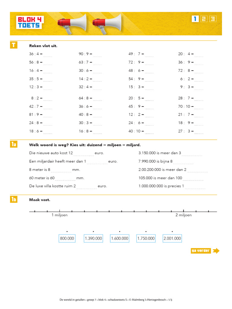 Blok 4 Oefentoets S | PDF