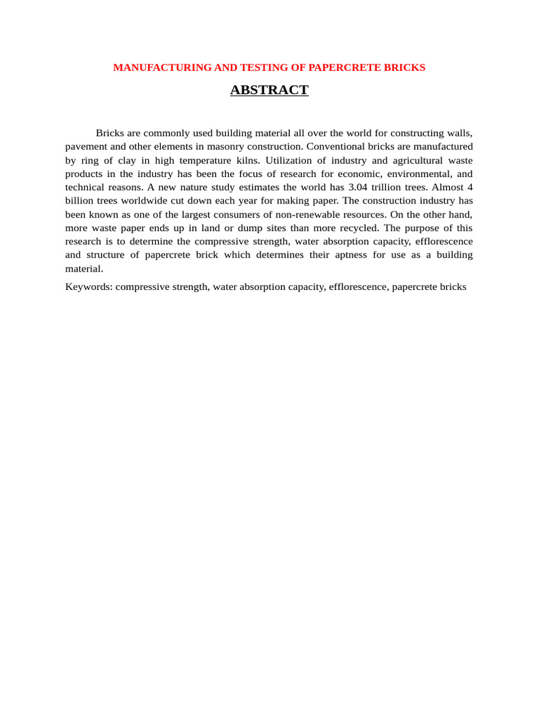 Abstract For Mini Project | PDF