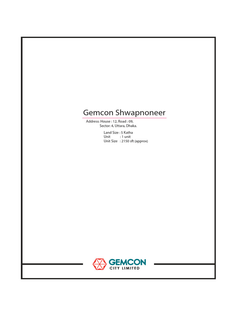Gemcon Shwapnoneer Brochure | PDF | Bathroom | Concrete