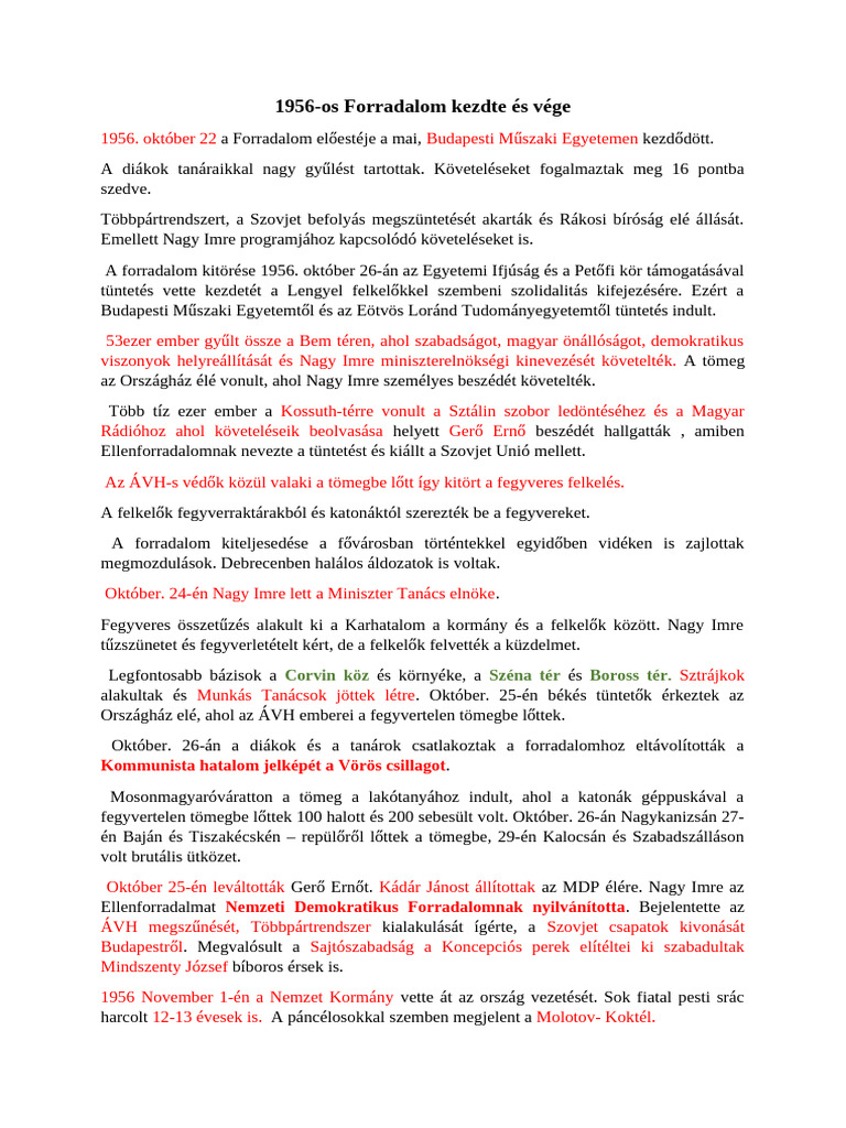 1956 Os Forradalom | PDF