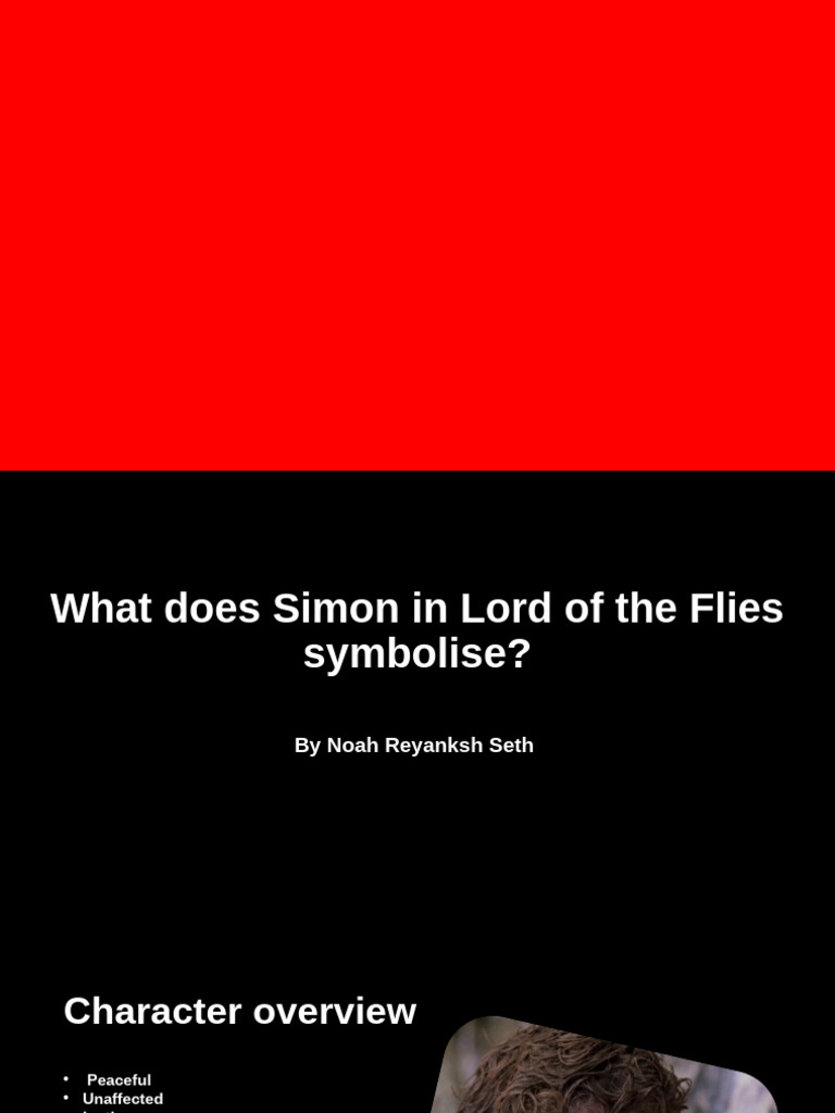 What Does Simon LOTF Symbolise | PDF