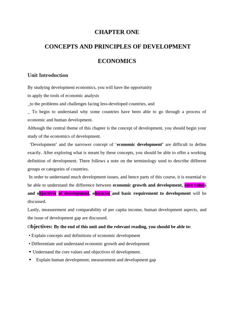 Development of Economics | PDF | Human Development Index | Gross ...