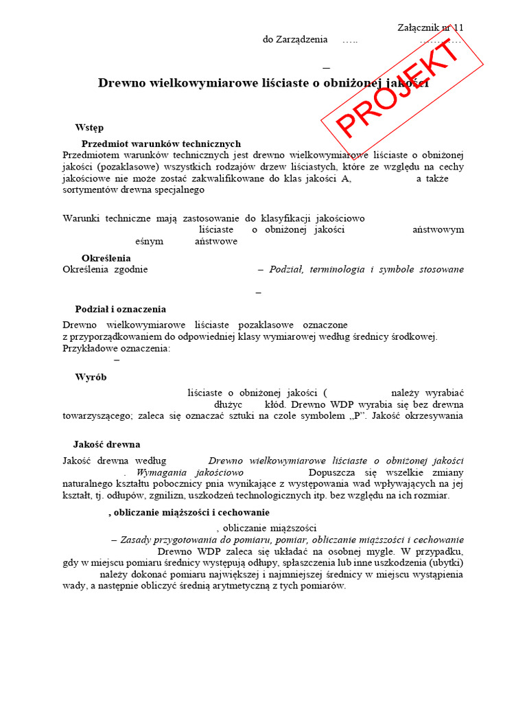 Drewno Pozaklasowe Mod2024 v1.0 | PDF