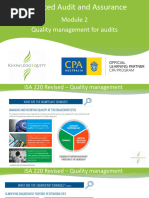 ISA 220 (Revised) : Quality Management For An Audit of Financial ...