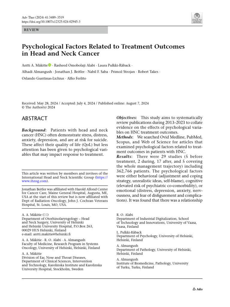 FIX - Jurding 1 | PDF | Major Depressive Disorder | Cancer