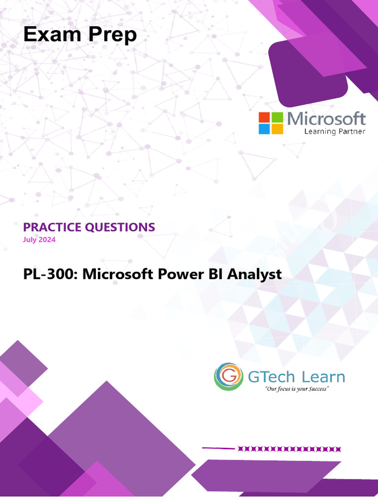 Exam Prep For PL-300 - Microsoft Power BI Analyst From GTech | PDF | Table (Database ...