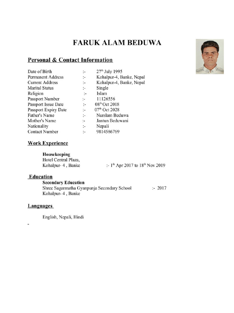 Faruk Alam Beduwa | PDF