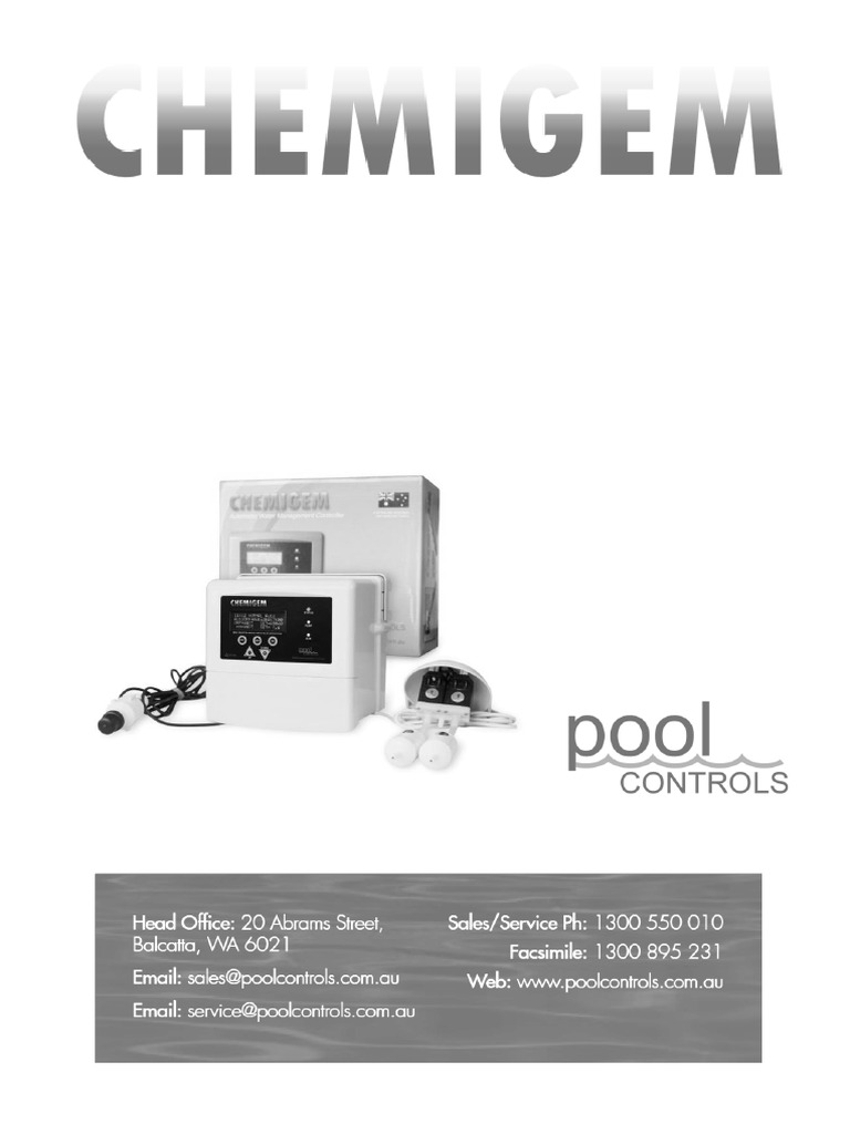 Chemigem D10 Manual Introductory | PDF | Buffer Solution | Pump