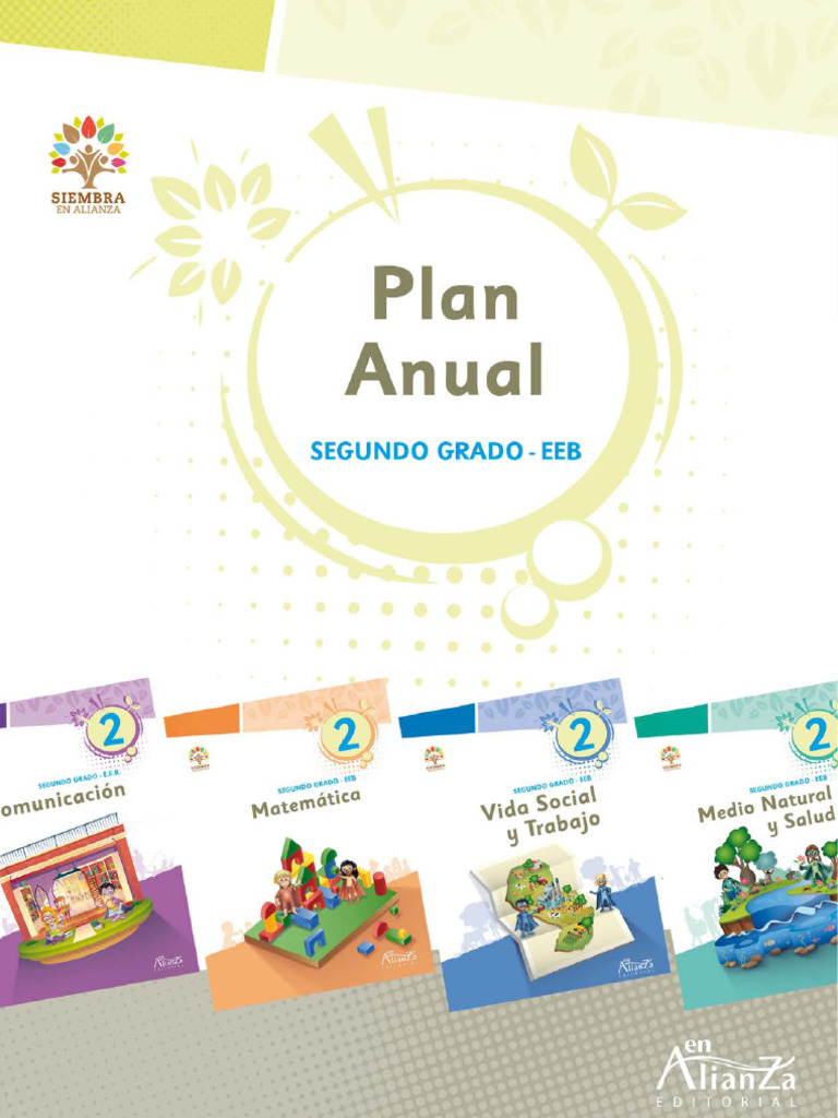 Plan Anual 2° Grado Siembra | PDF | Aprendizaje | Plan de estudios