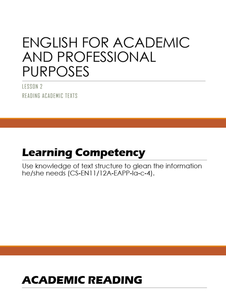 EAPP-Lesson-2-Academic-Reading-and-Writing | PDF | Essays