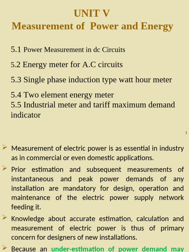 Power and Energy Measurement Techniques | PDF | Electric Power | Power ...