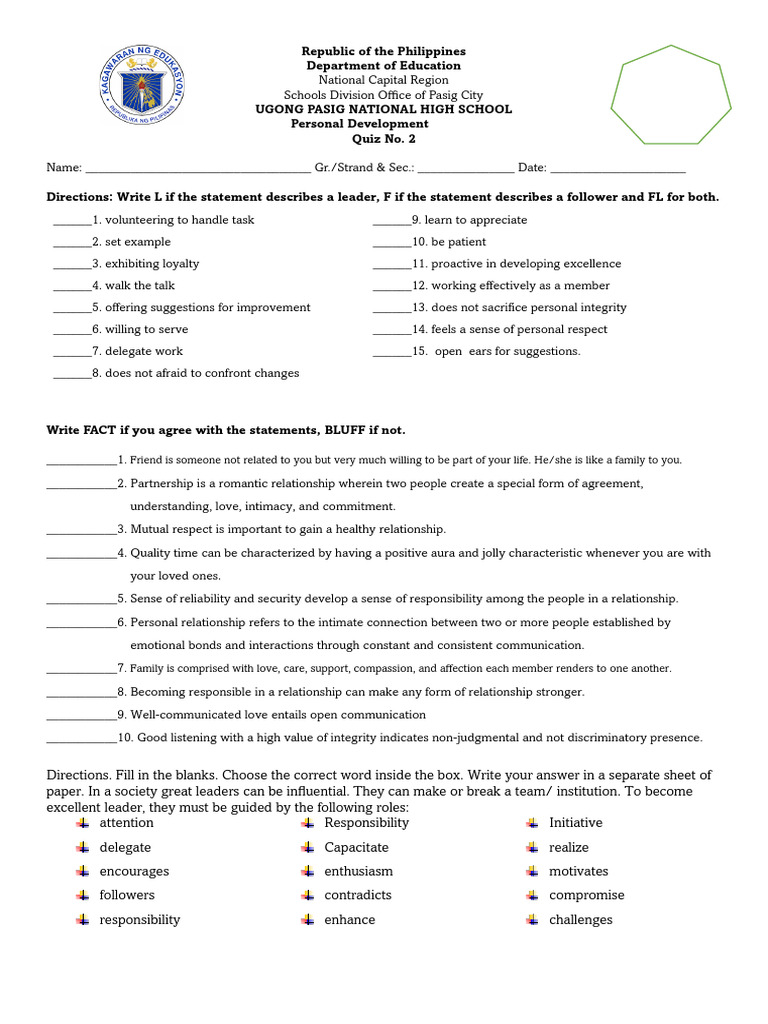 Perdev Q2 Quiz 2 Module 4 | PDF | Intimate Relationships | Psychology