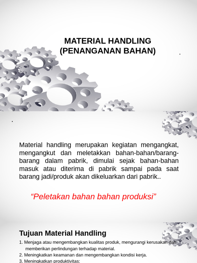 Material Handling | PDF