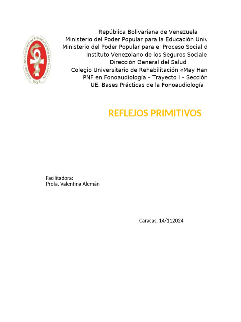 Cuadro Descriptivo de Los Reflejos | PDF | Anatomía humana | Sistema ...