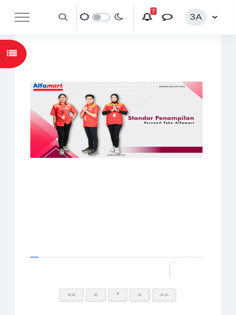 TAS Crew Alfamart Phase Online Learning Standar Penampilan Personil Toko Alfa Learning | PDF