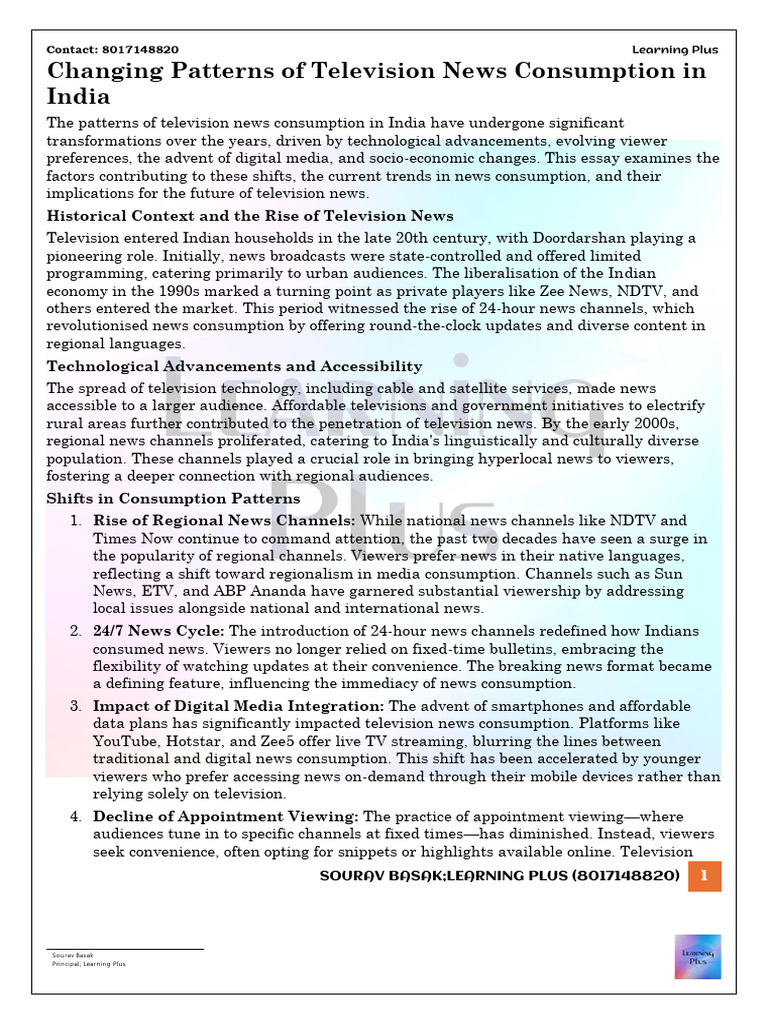 Assignment Sauhardya Second Sem, Broadcast Journalism | PDF | News ...