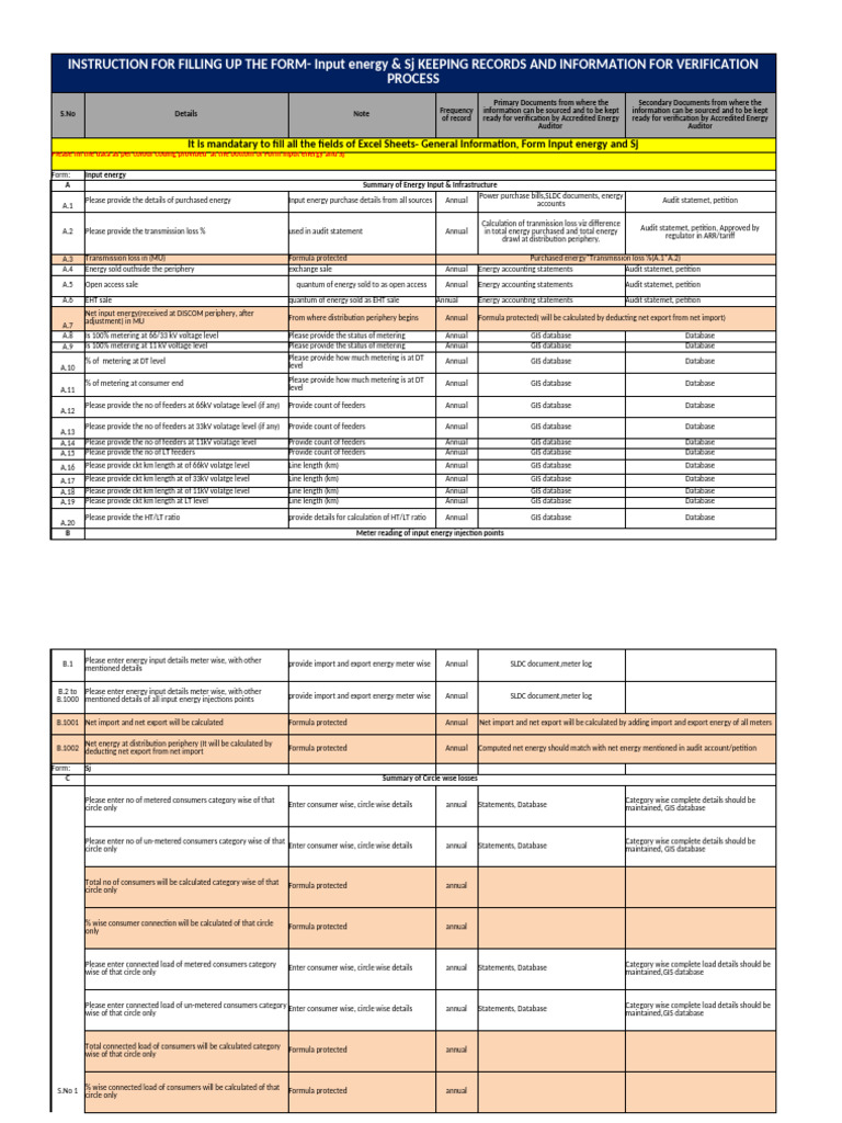 DISCOM Form-1 and Pro-Forma - Final | PDF | Fuels | Power Station