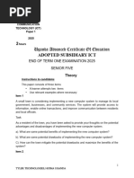 Senior Five ICT Scenario Items Guide | PDF | Educational Technology ...