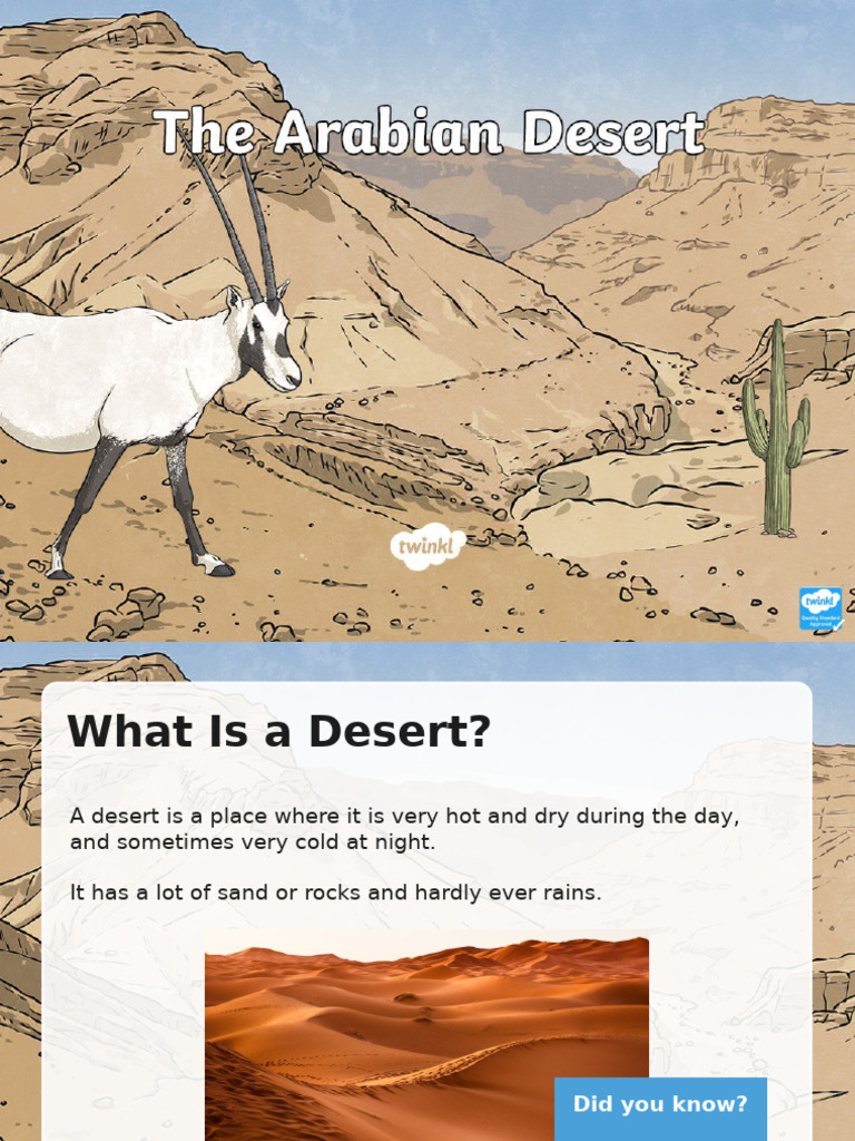 The Arabian Desert Powerpoint | PDF | Desert | Earth Sciences