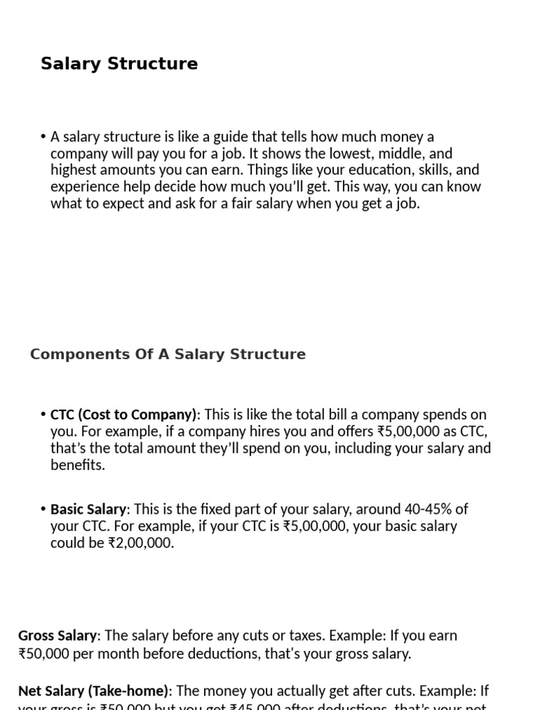 Salary Structure | PDF