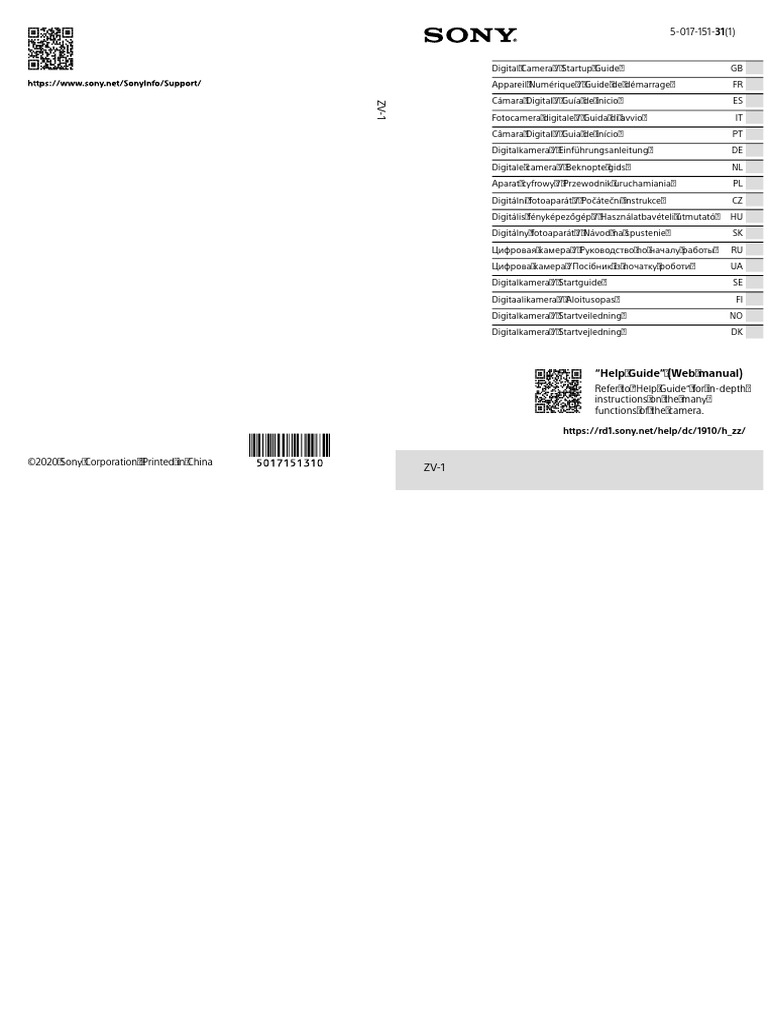 Sony ZV1 | PDF | Magnetic Devices | Nuclear Magnetic Resonance