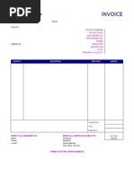 Ambulance Service Invoice Template | PDF