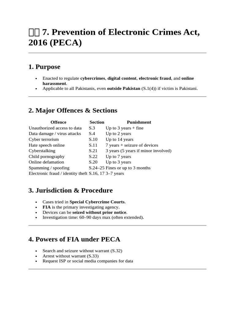 Electronic Crimes Pakistan | PDF