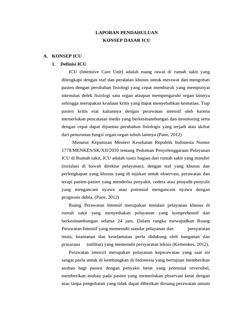 LP Konsep Dasar Icu | PDF