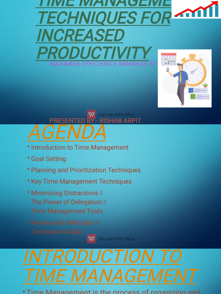 Time Management Techniques for Productivity | PDF | Time Management ...