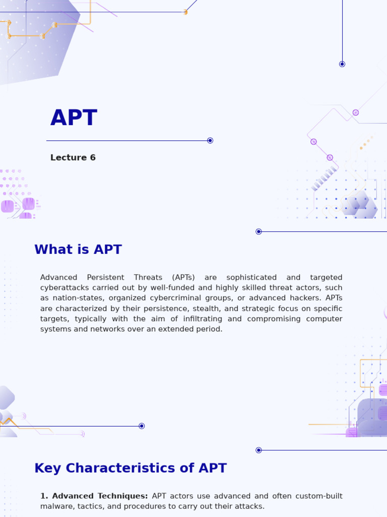 Understanding Advanced Persistent Threats | PDF | Security | Computer ...
