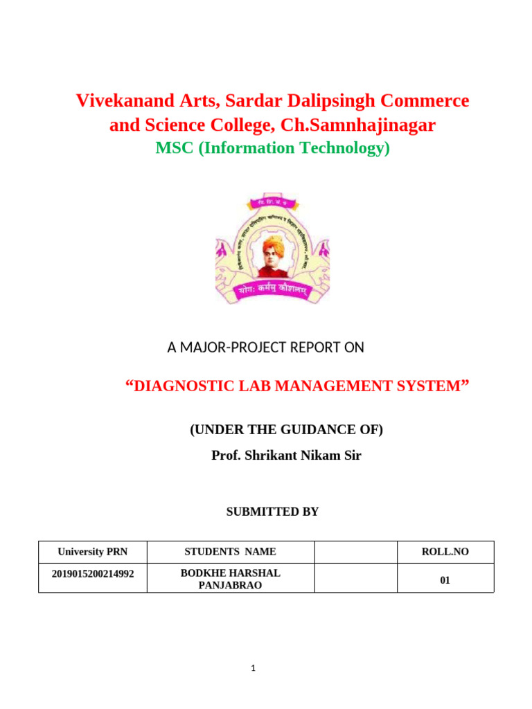 Diagnostic Lab Management System | PDF | Software Testing | Php