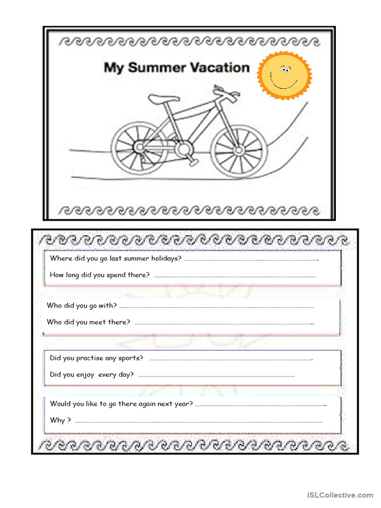 Summer Holiday Reflection Questions | PDF