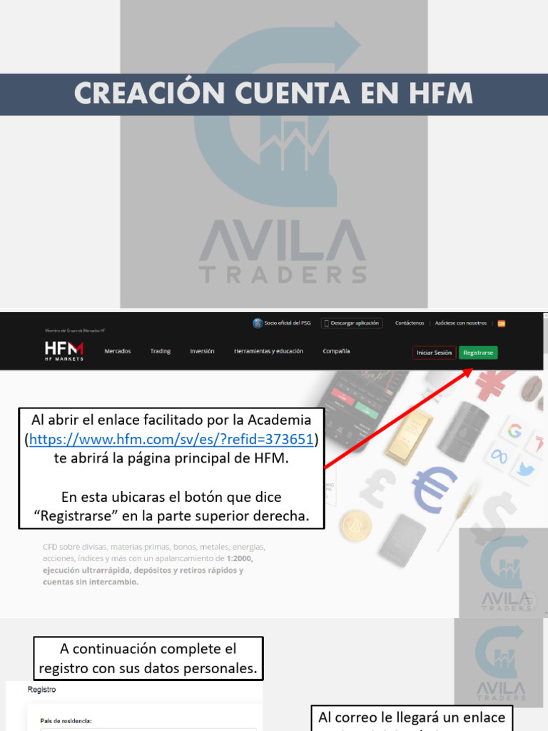 GuÃ A 1 - Abrir Cuenta en HFM - (Avila Traders) | PDF