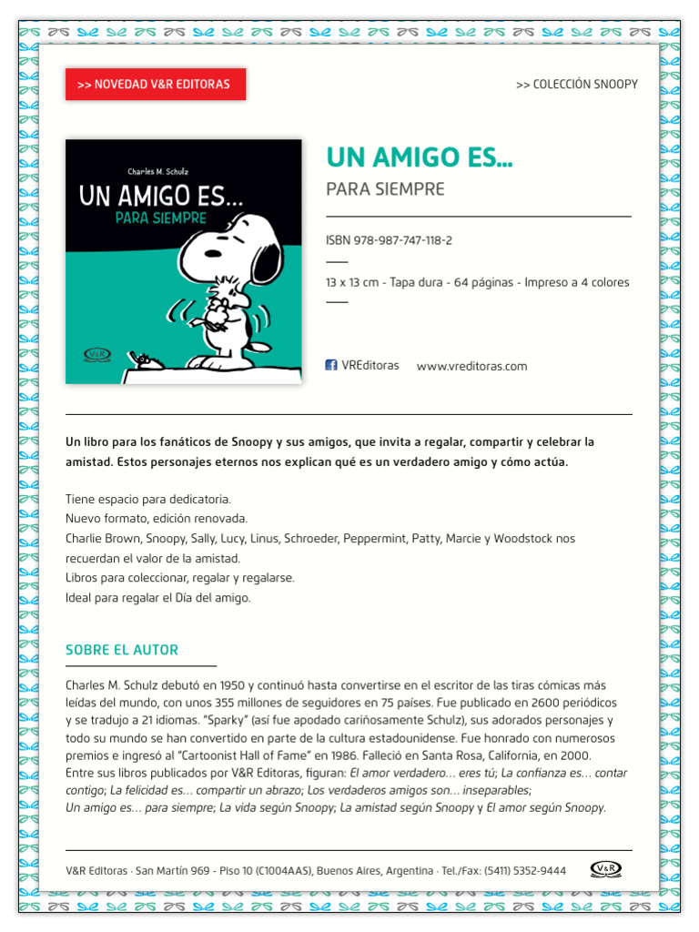 Un Amigo Es... : para Siempre | PDF