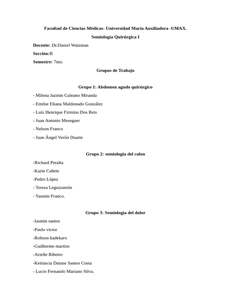 Semio QX Grupos. | PDF