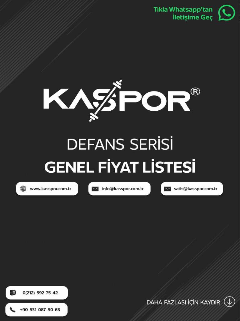 Kasspor Defans Serisi Katalog | PDF