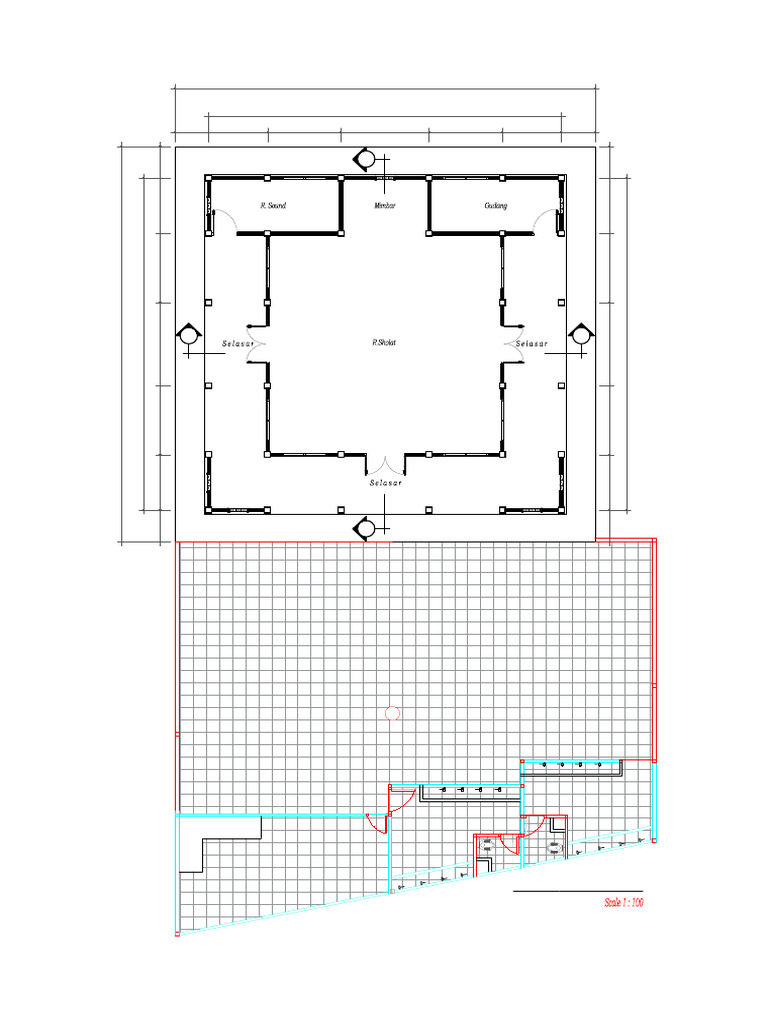 Surau Nurussalam Floor Plan Layout | PDF