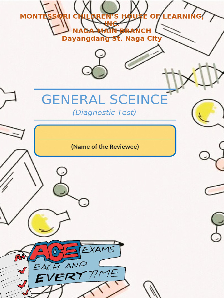 Science Entance Exam PART 1 DIAGNOSTIC For Print | PDF | Earth ...