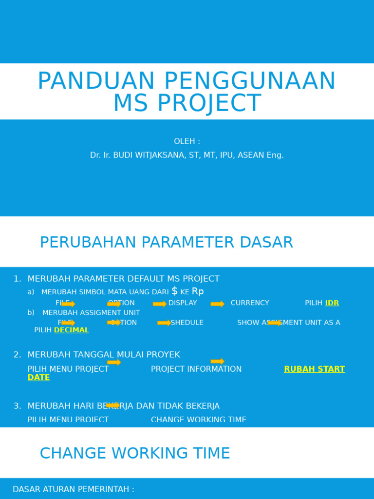 Panduan Penggunaan Ms Project 2010 | PDF