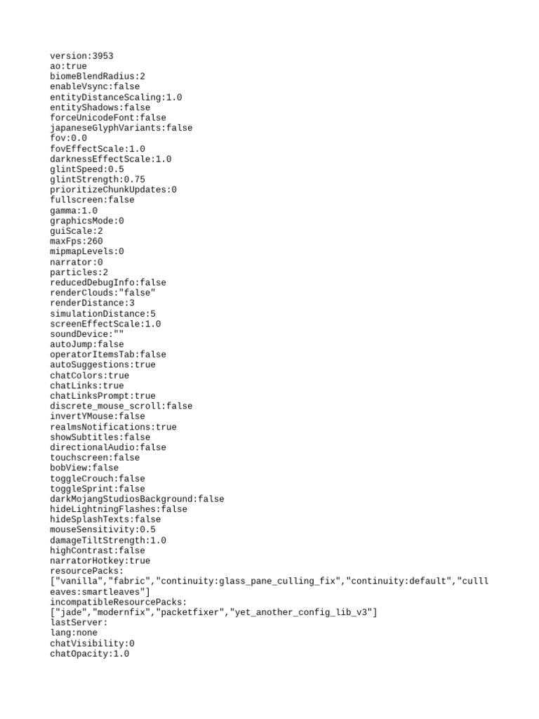 Yet Another Config Lib v3 Settings | PDF