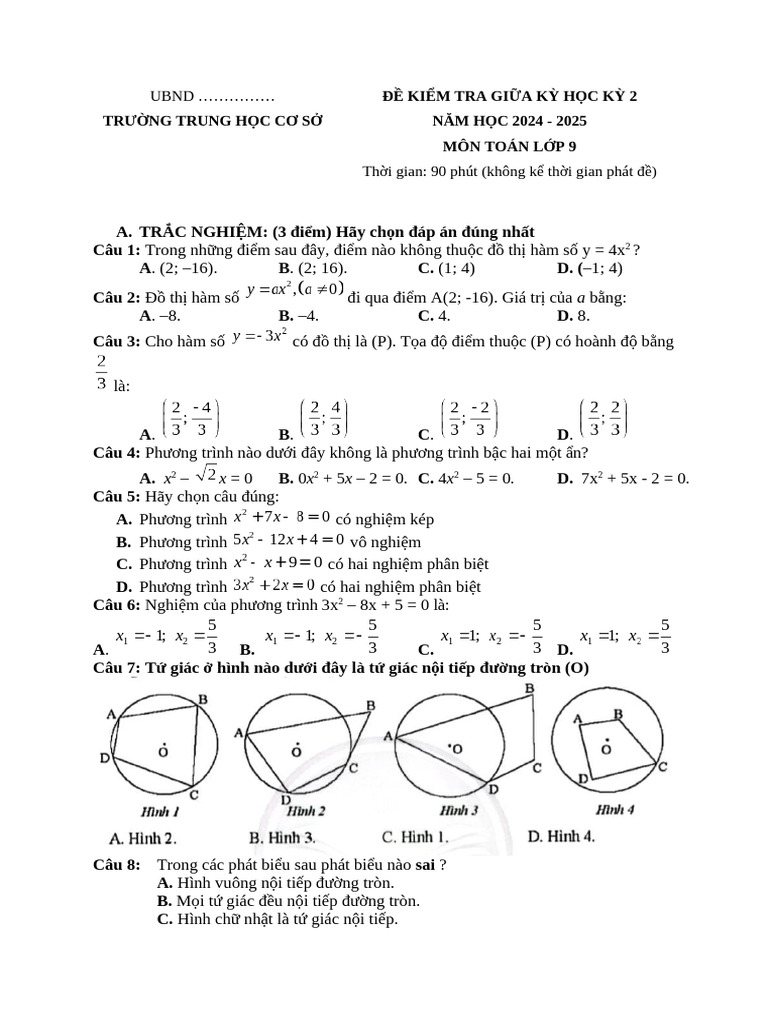 de-toan-9-kntt-1 | PDF