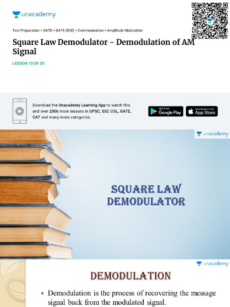 Demodulation technique | PDF